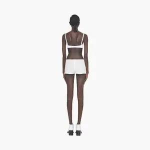 Miu Miu Ribbed Knit Demi Bra
