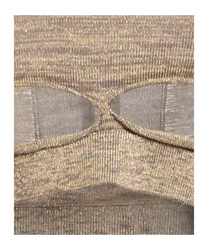 Rick Owens Strapless Metallic Knit Top