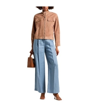 Brunello Cucinelli Wide Leg Trousers With Appliqués And Beads