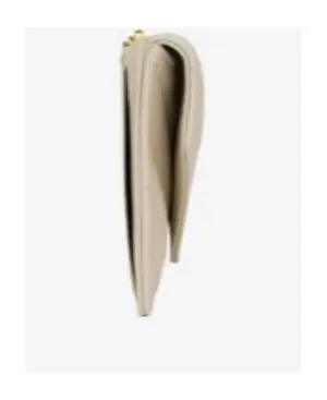 Saint Laurent Cassandre Matelassé Fragments Flap Card Case In Quilted Lambskin