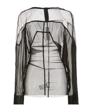 Rick Owens Solid Color Long-sleeved Top - Gray