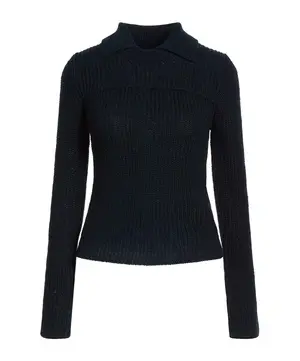 Rag & Bone Minimalist Solid Color Knit Top - Black