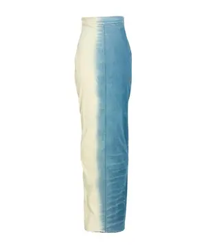 Rick Owens Minimalist Denim Pencil Skirt