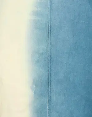 Rick Owens Minimalist Denim Pencil Skirt