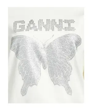 GANNI Solid-color Suede Sweatshirt