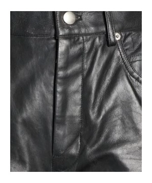 Rick Owens Solid Color Leather Pants