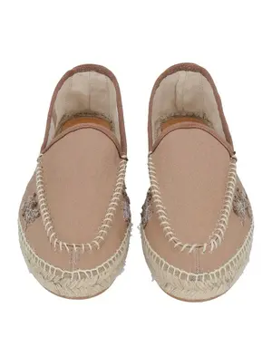 MAISON MARGIELA Embroidered Canvas Flats