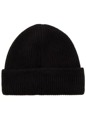 Moncler Ribbed Wool And Cashmere-blend Beanie