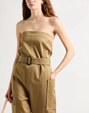 Saint Laurent Twill Sleeveless Dress