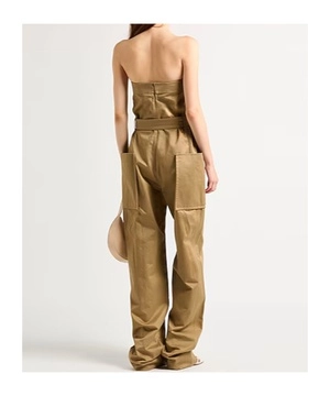 Saint Laurent Twill Sleeveless Dress - Brown