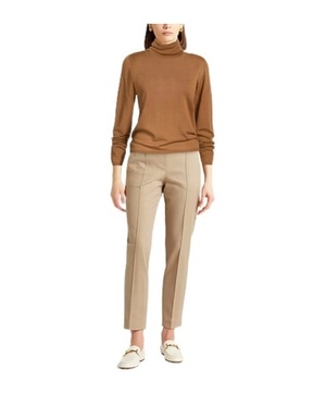 Max Mara Solid Lightweight Wool Turtleneck Sweater