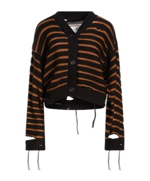 MAISON MARGIELA Striped Lightweight Knit Sweater - Black