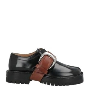 MAISON MARGIELA Derby Shoes With Buckle Detail - Black