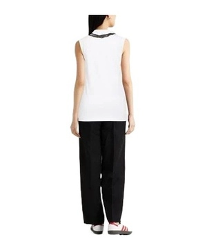 Sportmax Solid Color Sleeveless T-shirt