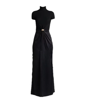 Sportmax Lightweight Short Sleeve Dress - Black