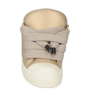 Rick Owens Metallic Low-top Leather Sneakers - Nude