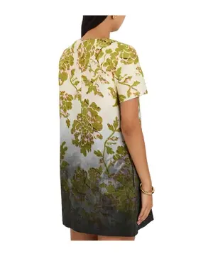 La DoubleJ Swing Floral-print Woven Mini Dress