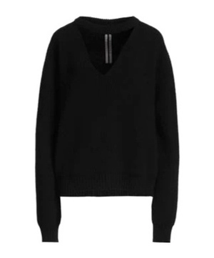 Rick Owens Solid-color Wool Knitted Sweater - Black