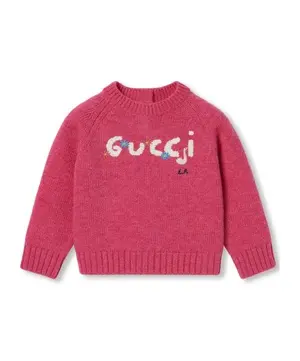 Gucci Baby Wool Sweater With Embroidery