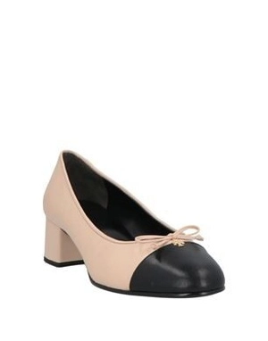 Tory Burch Two-tone Leather Block Heel Pumps
