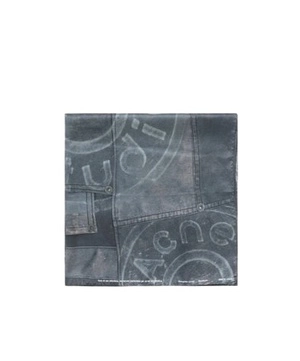 Acne Studios Printed Silk Scarf - Gray