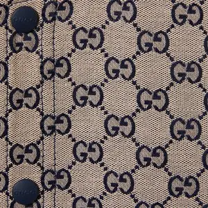 Gucci Gg-patterned Collarless Jacket