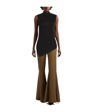Rag & Bone Solid Sleeveless Turtleneck Knit Top