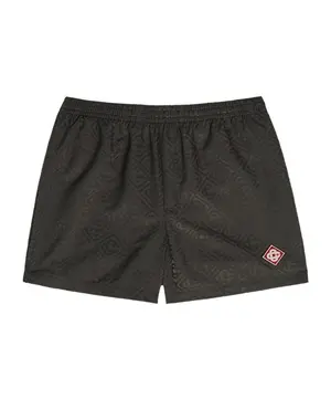 Casablanca Shell Swim Shorts - Black