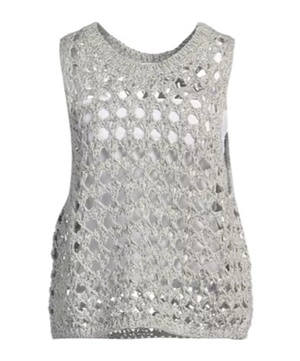 Brunello Cucinelli Round Neck Sleeveless Knit Sweater