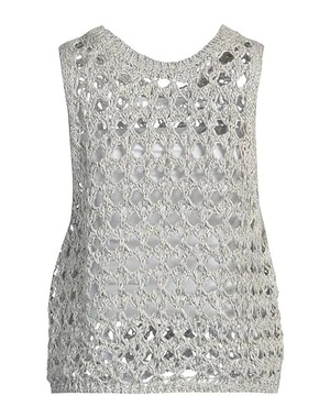 Brunello Cucinelli Round Neck Sleeveless Knit Sweater