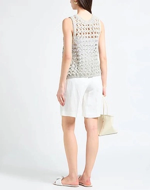Brunello Cucinelli Round Neck Sleeveless Knit Sweater