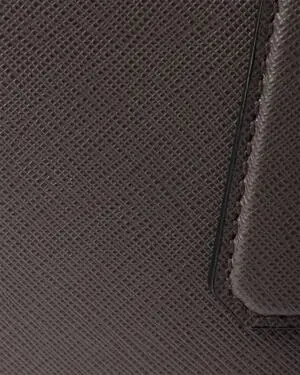Prada Saffiano Leather Briefcase With Detachable Shoulder Strap