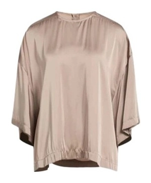Rick Owens Solid Color Satin Top - Nude