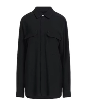 Rick Owens Solid Color Long Sleeve Shirt - Black