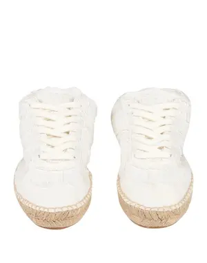 MAISON MARGIELA Minimal Lace-up Canvas Flats
