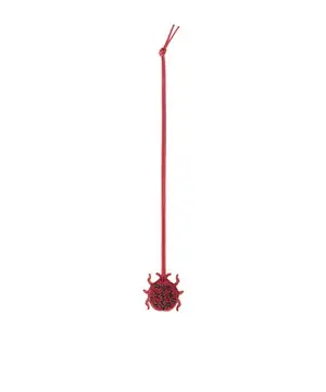 Loewe Ladybug Beaded Leather Charm