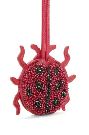 Loewe Ladybug Beaded Leather Charm