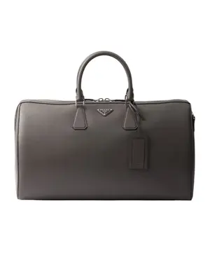 Prada Saffiano Leather Travel Bag - Black