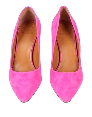Chloé Pointed Toe Stiletto Suede Pumps