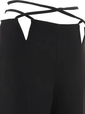 DION LEE V-wire Straight-leg Cut-out Trousers