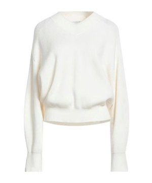 Brunello Cucinelli Lightweight V-neck Long-sleeve Knit Top