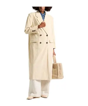 Brunello Cucinelli Double-breasted Corduroy Coat