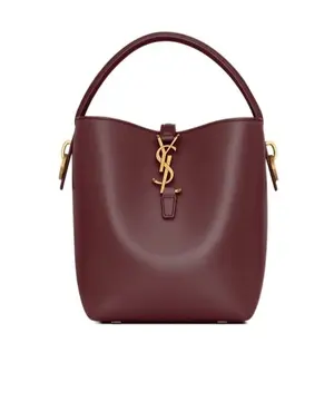 Saint Laurent Le 37 Small In Shiny Leather - Red