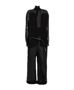 Rick Owens High-neck Zipper Jumpsuit - Black