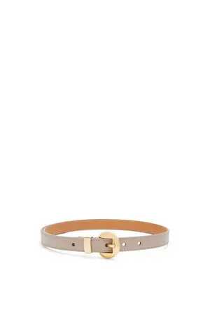 Loewe Pebble Belt In Smooth Calfskin - Sand/gold