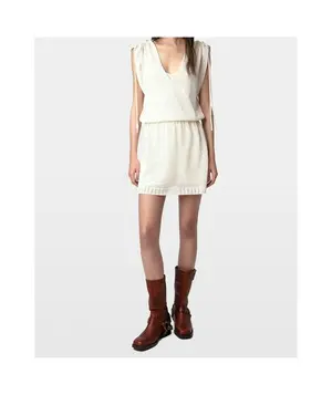 Zadig&Voltaire Alanis Crochet-knit Minidress With Cutout Wing Pattern