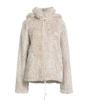 Marni Teddy Fleece Zip-up Hooded Jacket