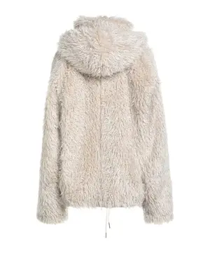 Marni Teddy Fleece Zip-up Hooded Jacket