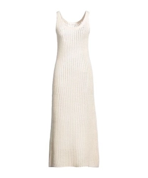 Chloé Knitted Perforated Sleeveless Maxi Dress - White