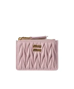 Miu Miu Matelassé Nappa Leather Card Holder